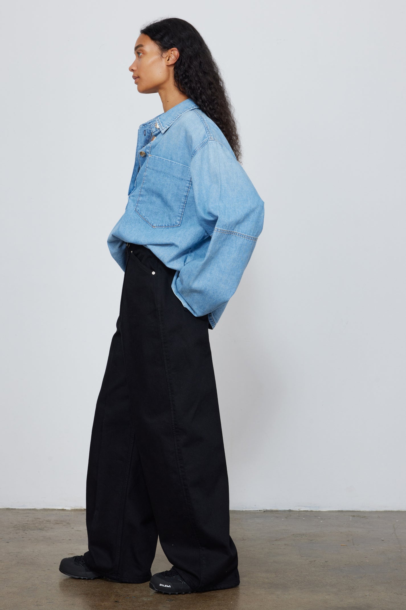 The Finlay Popover Shirt in Blue Denim – RÙADH